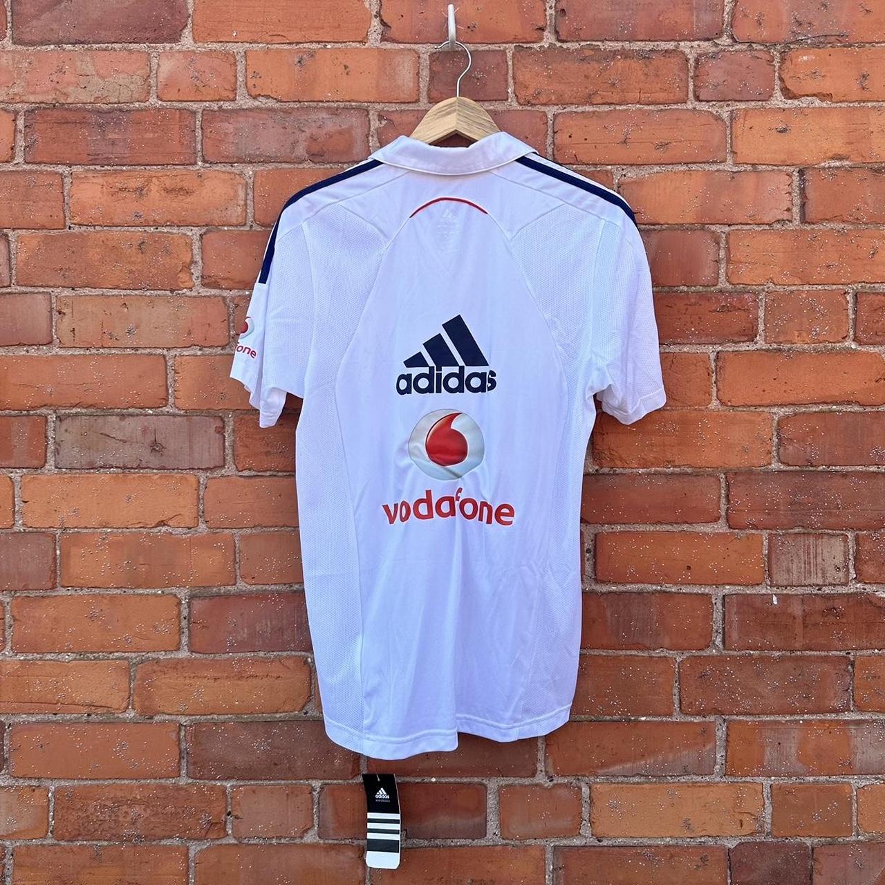 ADIDAS England Cricket Shirt / Cricket Short sleeve... - Depop