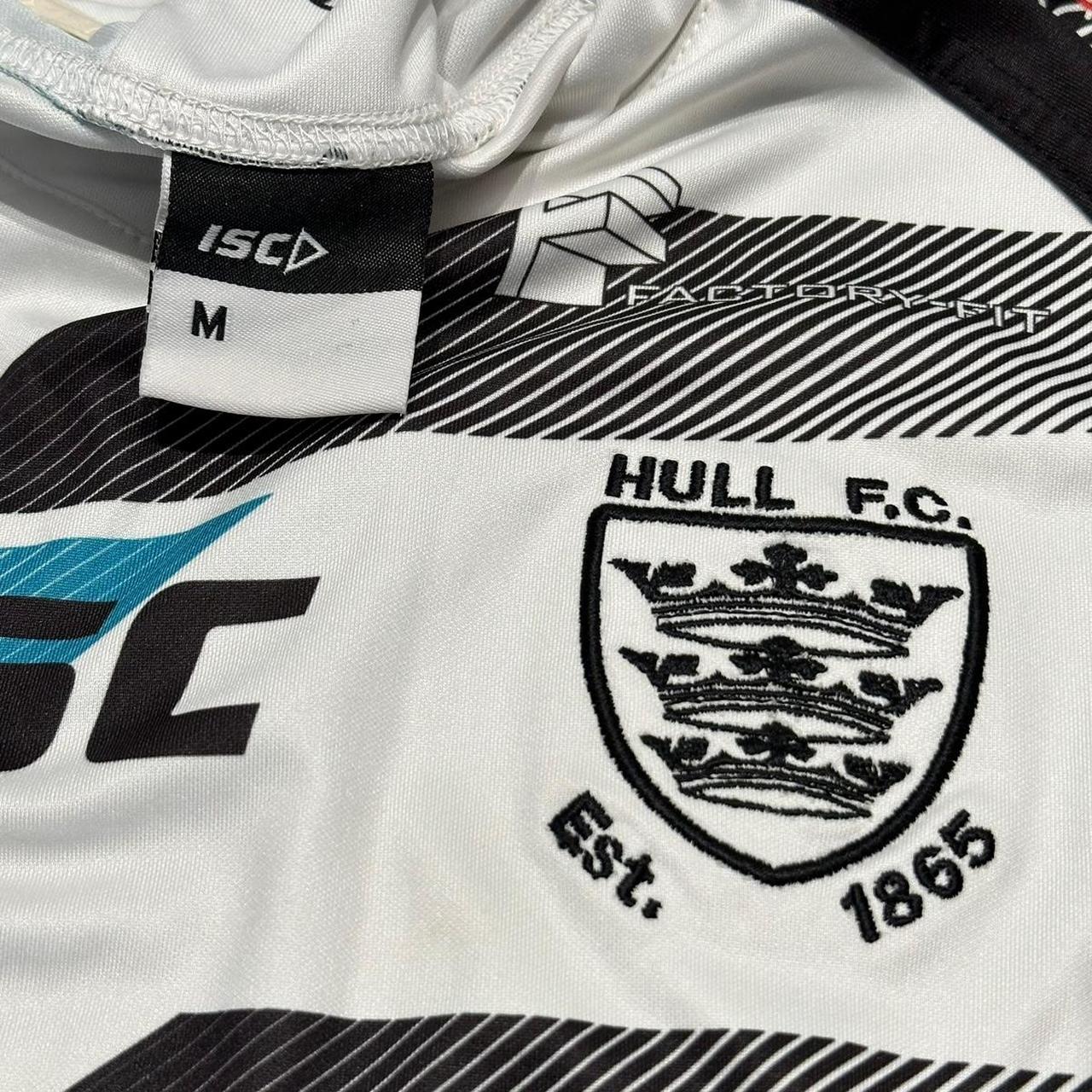 HULL FC Rugby Shirt by ISC in a short sleeve design... - Depop