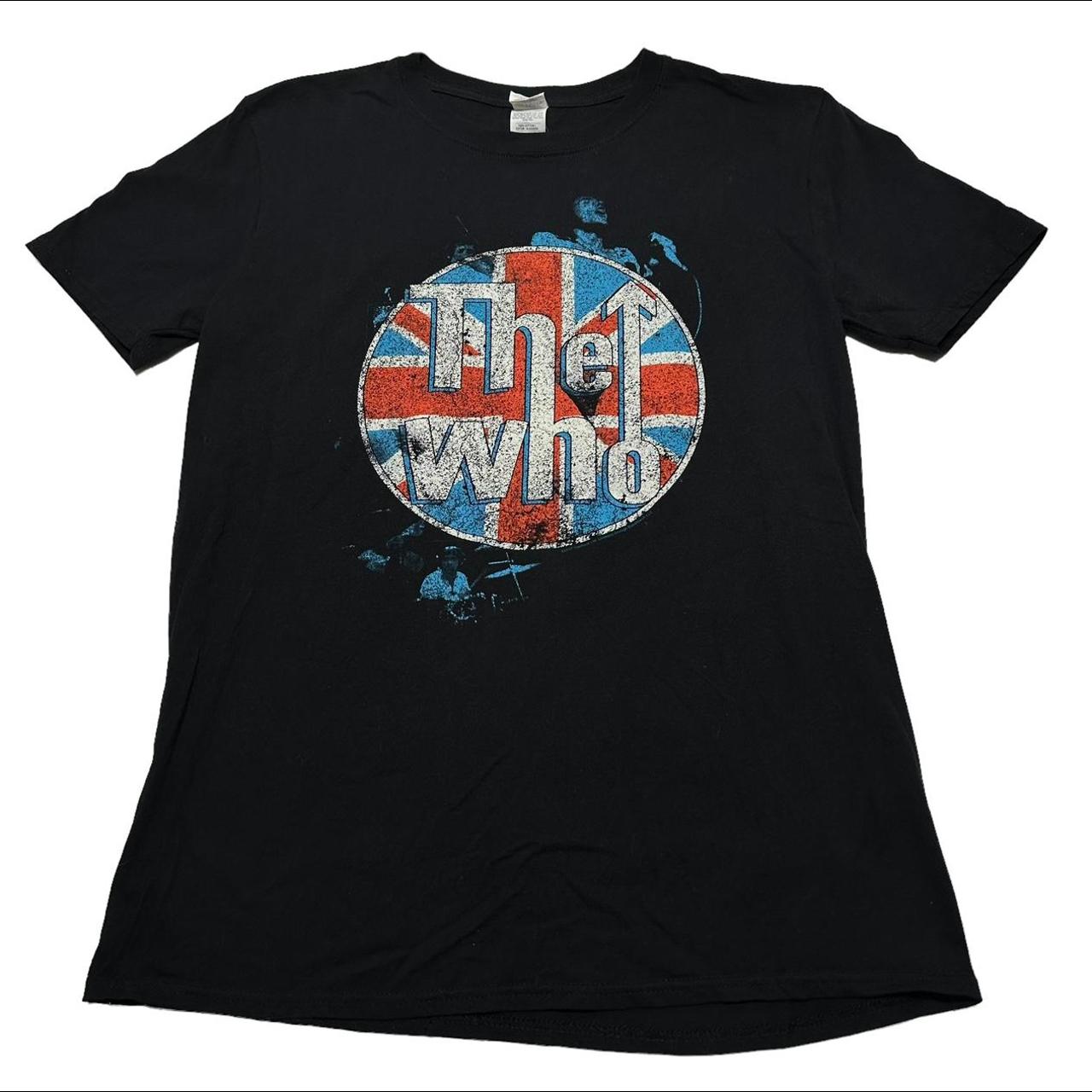 THE WHO Band T shirt Retro Spellout Screenprint... - Depop