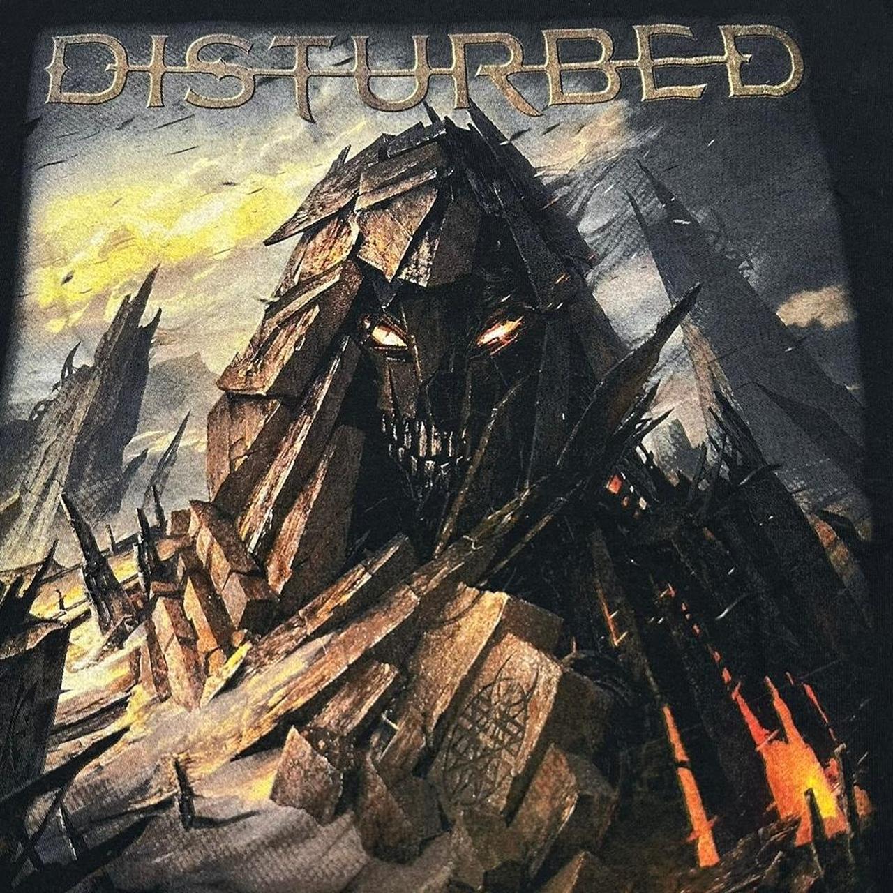 DISTURBED Band T shirt Retro Tour TEE 2017 Black... - Depop