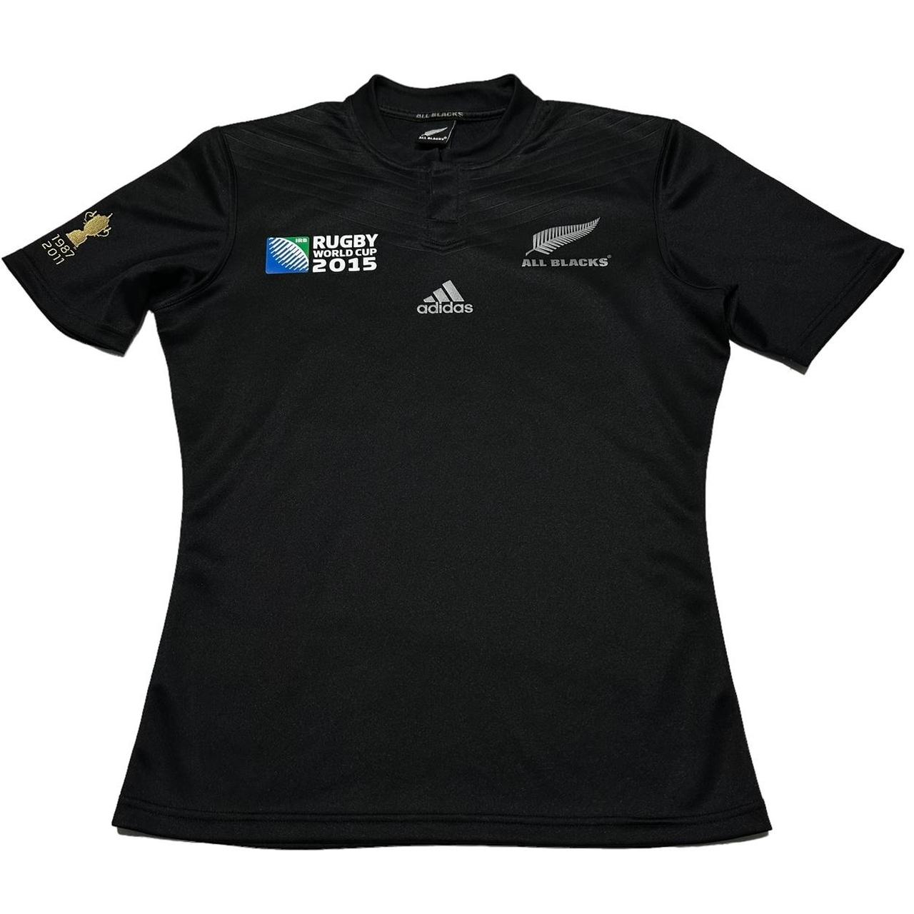 ADIDAS ALL BLACKS Rugby Shirt Retro World Cup 2015... - Depop
