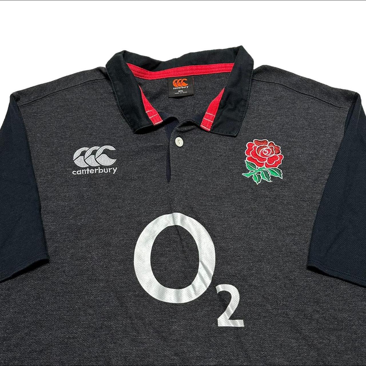 Retro Canterbury England Rugby Shirt / Short sleeve... - Depop