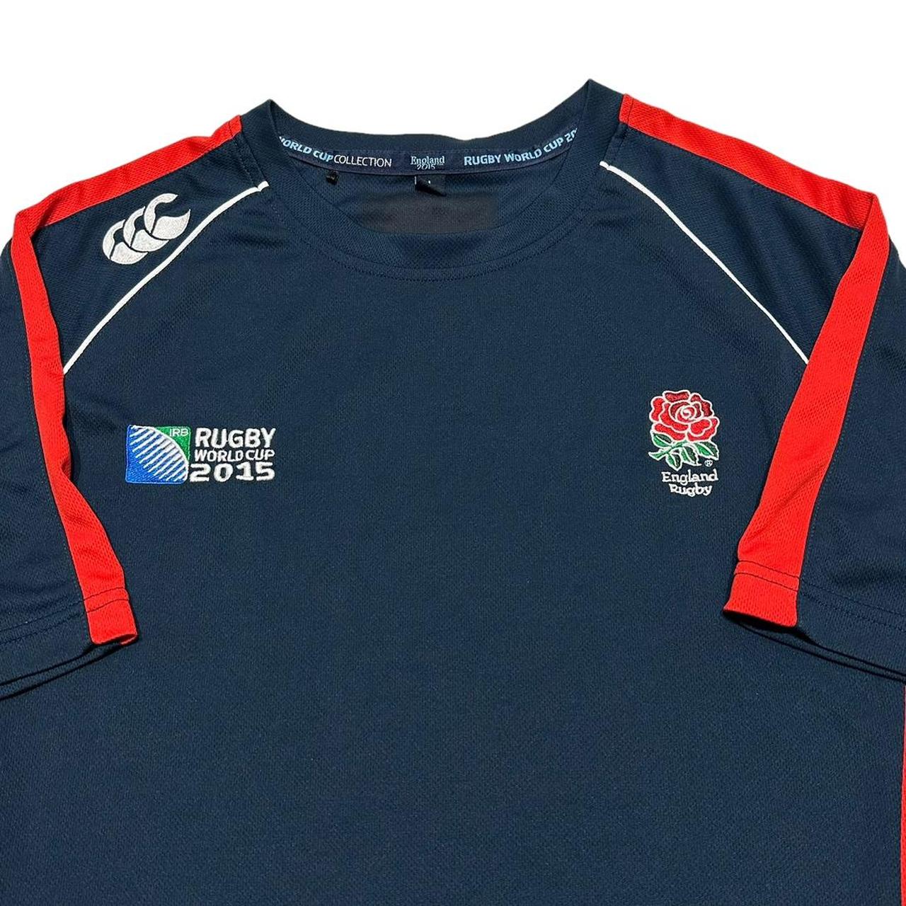 England Rugby Shirt 2015 World Cup Canterbury Retro... - Depop