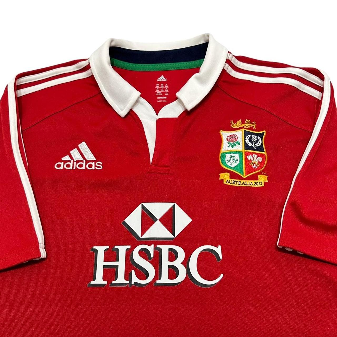 ADIDAS South Africa Rugby Shirt 2013 Short red &... - Depop