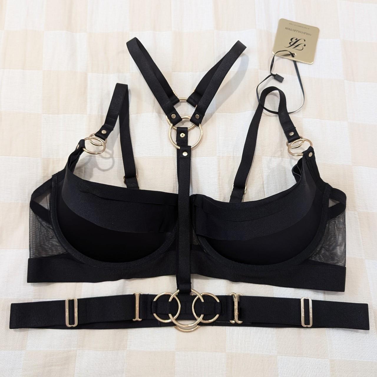 Honey Birdette Black Arliah bra and harness. Size... | Depop