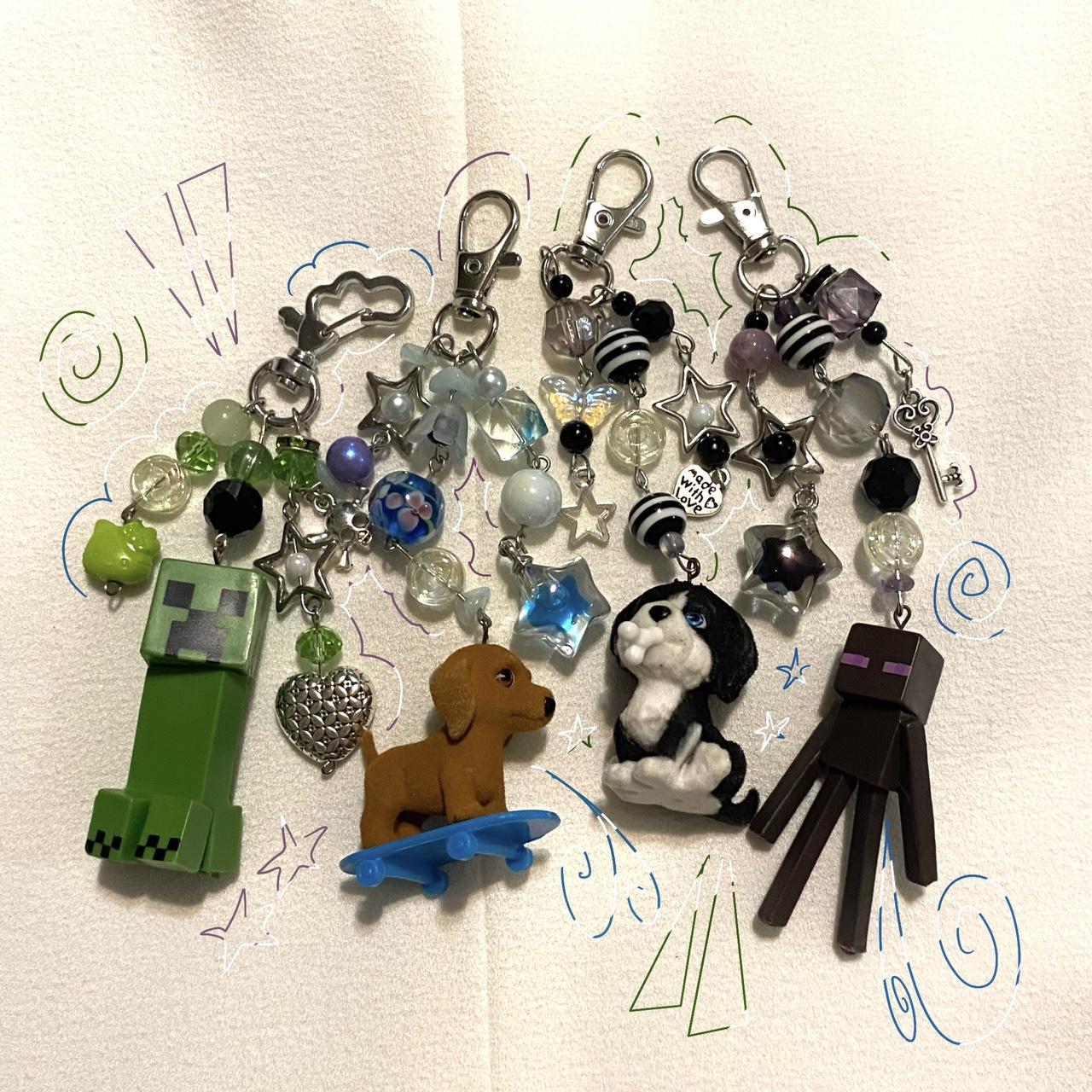 Nostalgic keychains! Minecraft and Puppy in my... | Depop