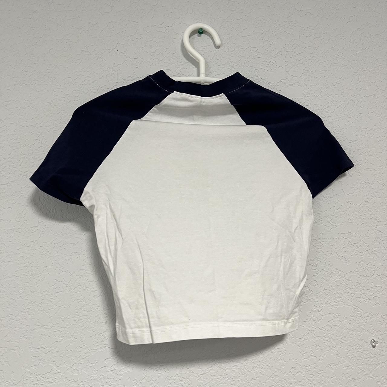 H&M cropped baseball tee Worn a few times ! No... - Depop