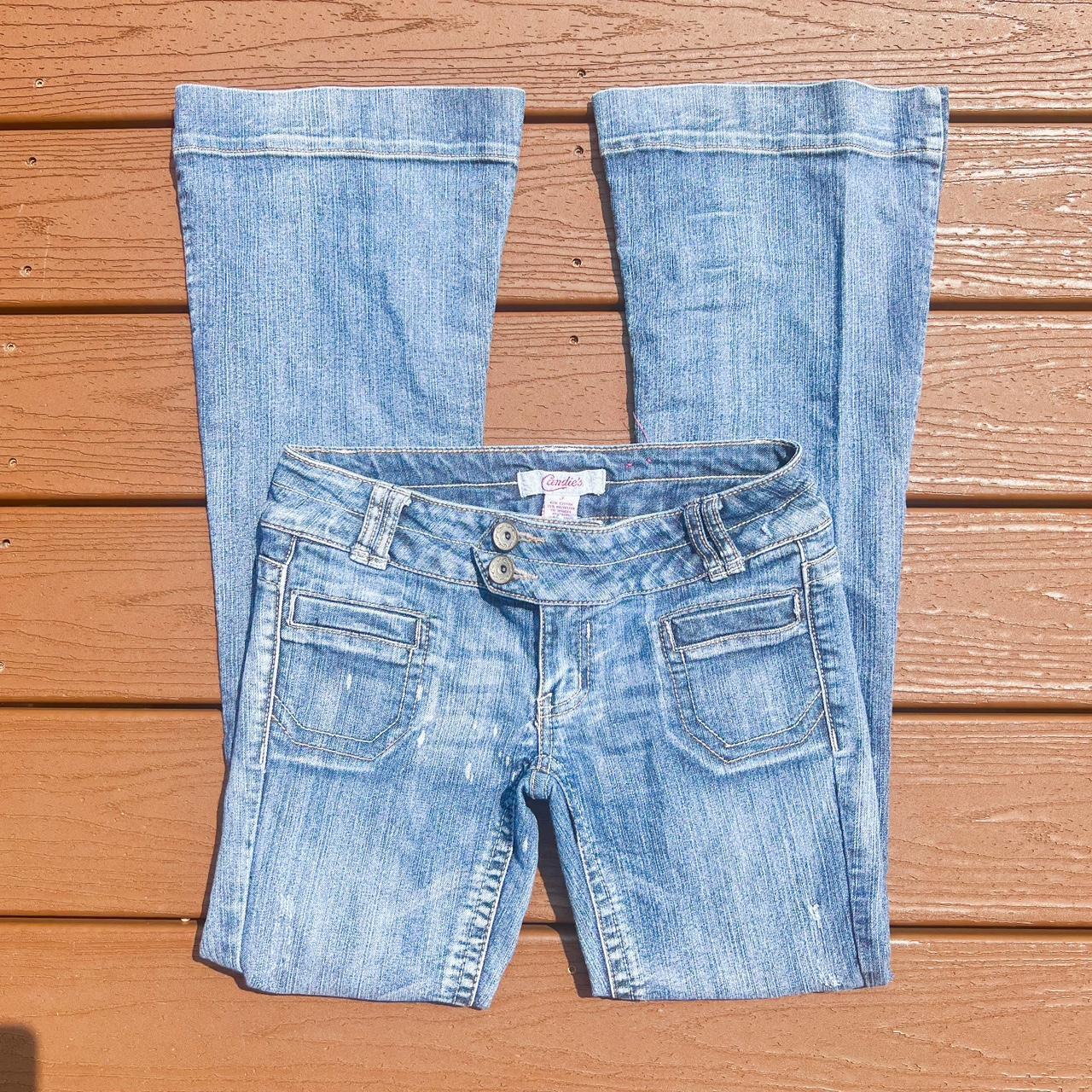 Vintage y2k candies lowrise flare jeans 🍓waist: 30... - Depop