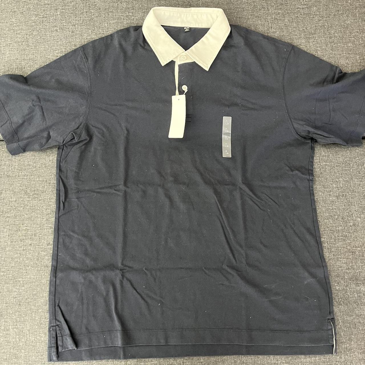 Uniqlo blue polo shirt - Depop