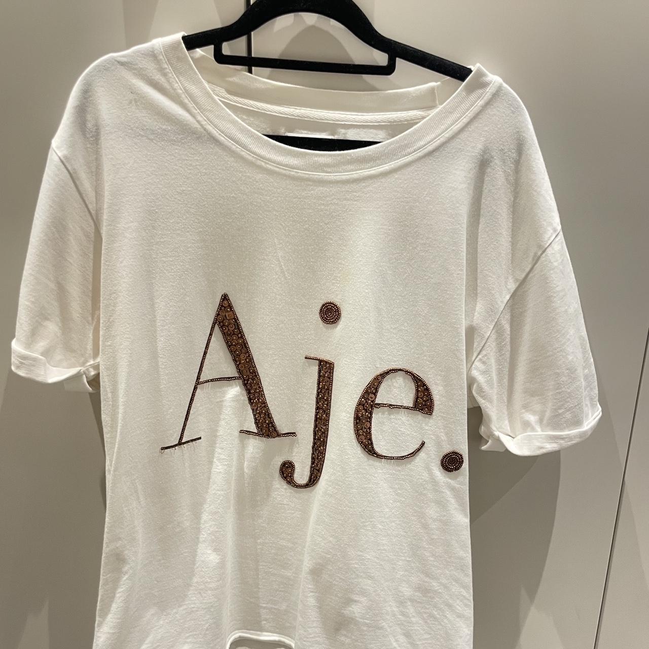 Aje Tee Great Condition Size S - Depop