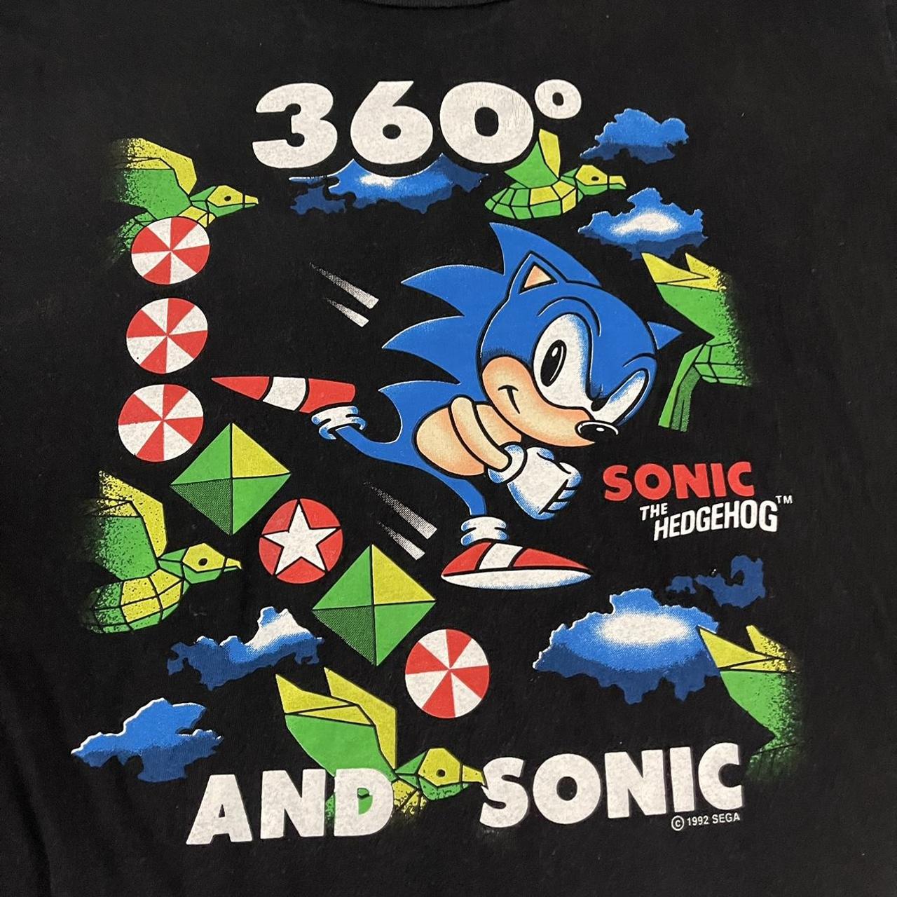 1992 Sonic the Hedgehog Vintage Tee Shirt Sega Video... - Depop