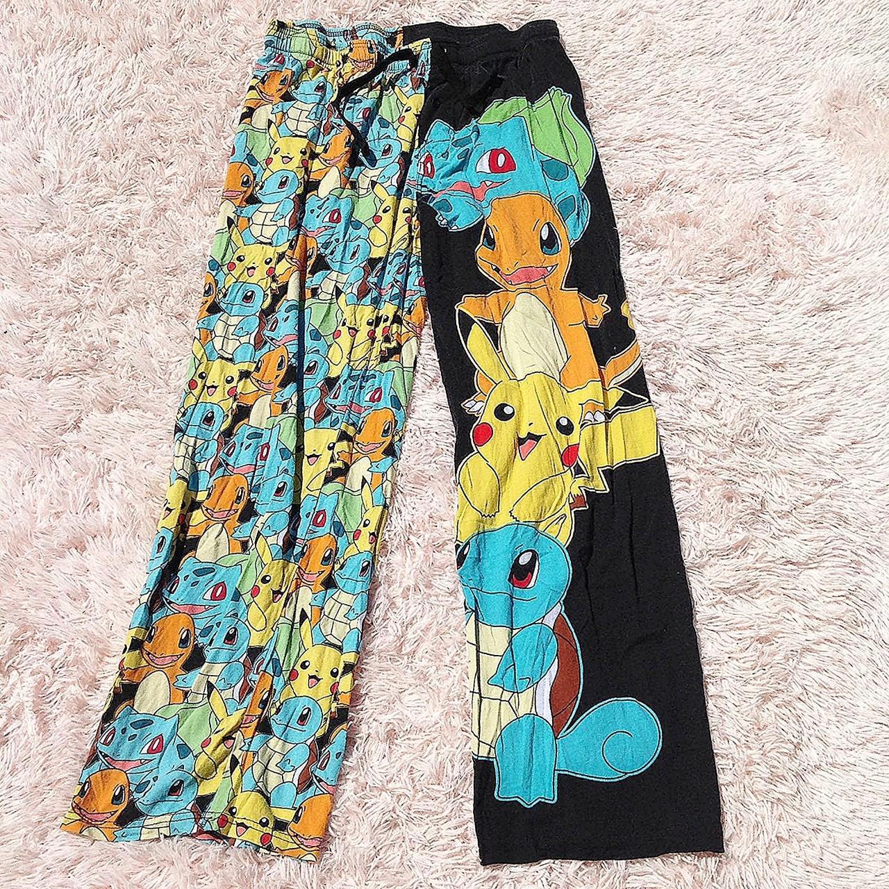 Starter Pokemon Pajama Pants. These have a fun split... - Depop