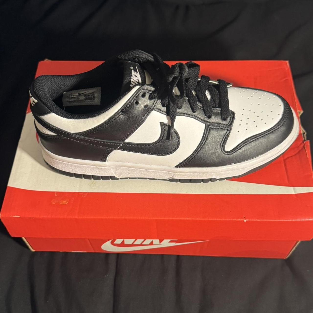 Nike Dunk Low Panda trainers in black and white... | Depop