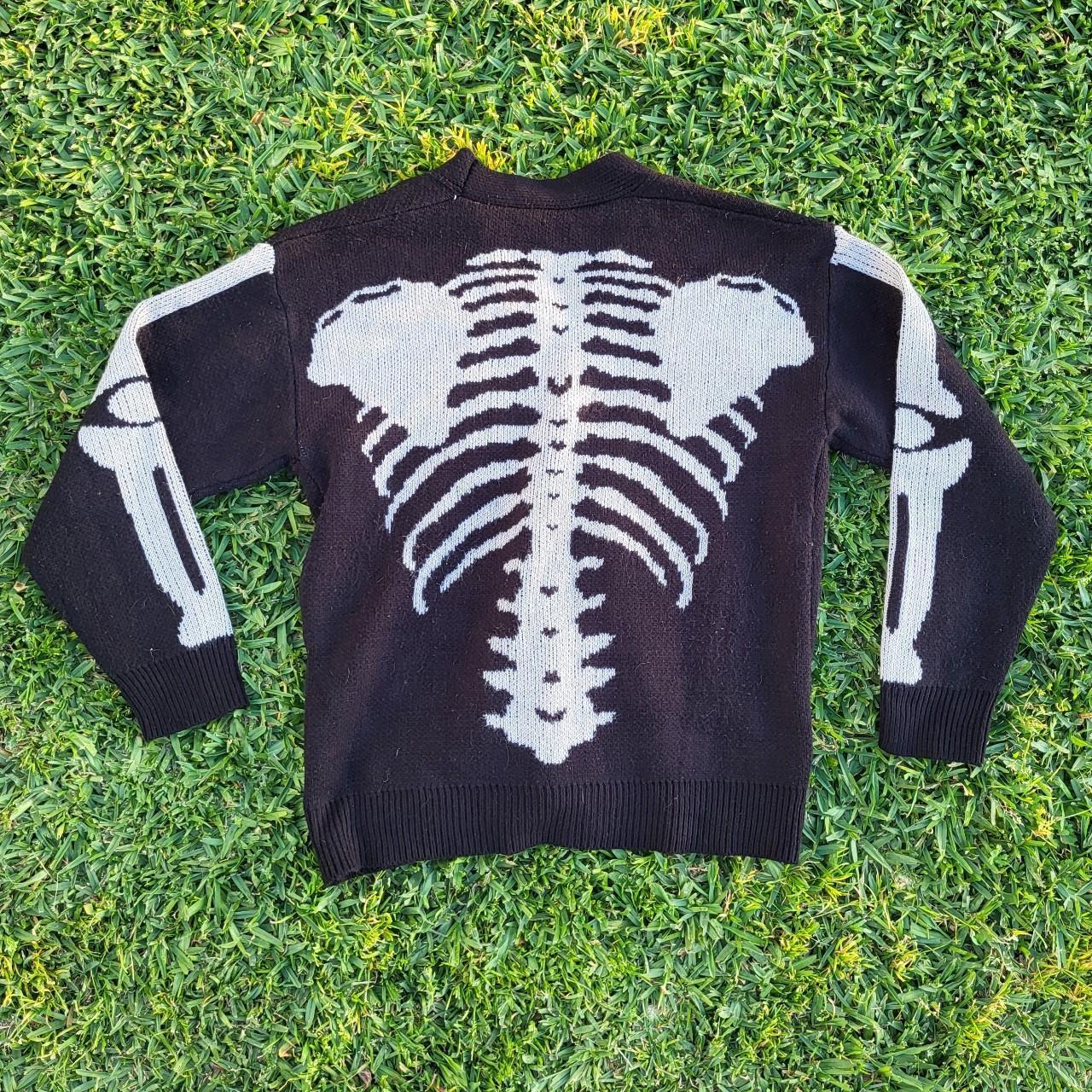 Sick Goth/Emo style Skeleton cardigan •... - Depop
