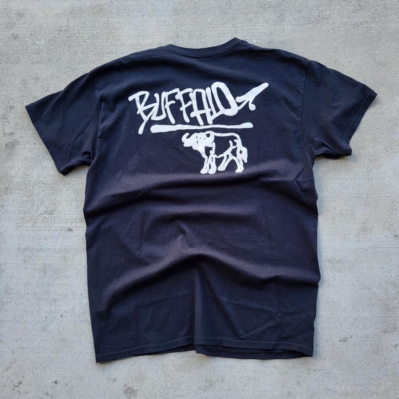 Buffalo Y2K puff print tag tee • 8/10 condition... - Depop