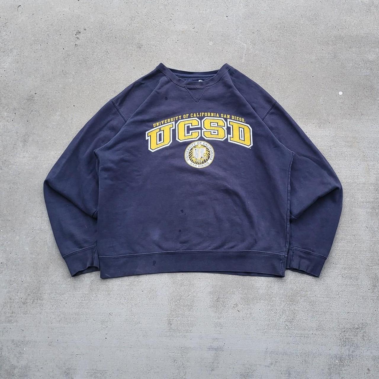 Vintage 2000s Faded UCSD crewneck • Excellent... | Depop