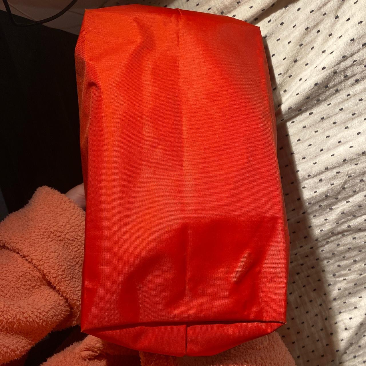 Super rare red Longchamp Le Pliage large OPEN to... - Depop