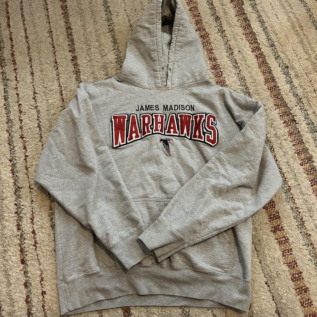 Neff James Madison Warhawks grey hoodie size:... - Depop