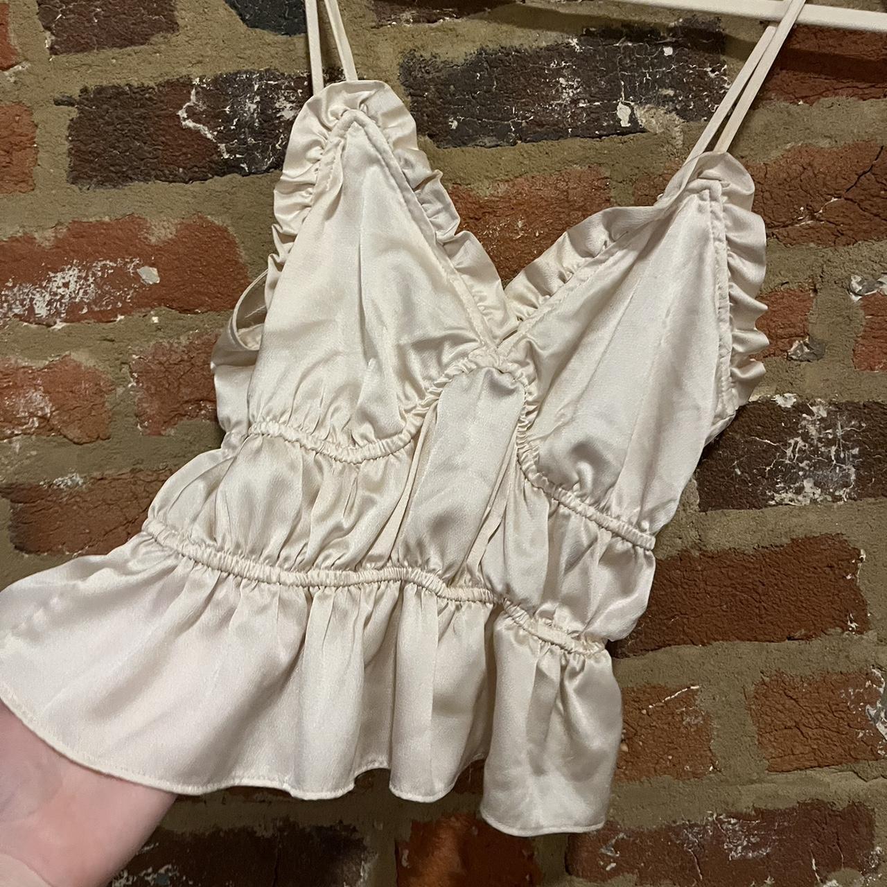 Delicate Silky Cream Colored Asos Cami Inspo:... - Depop