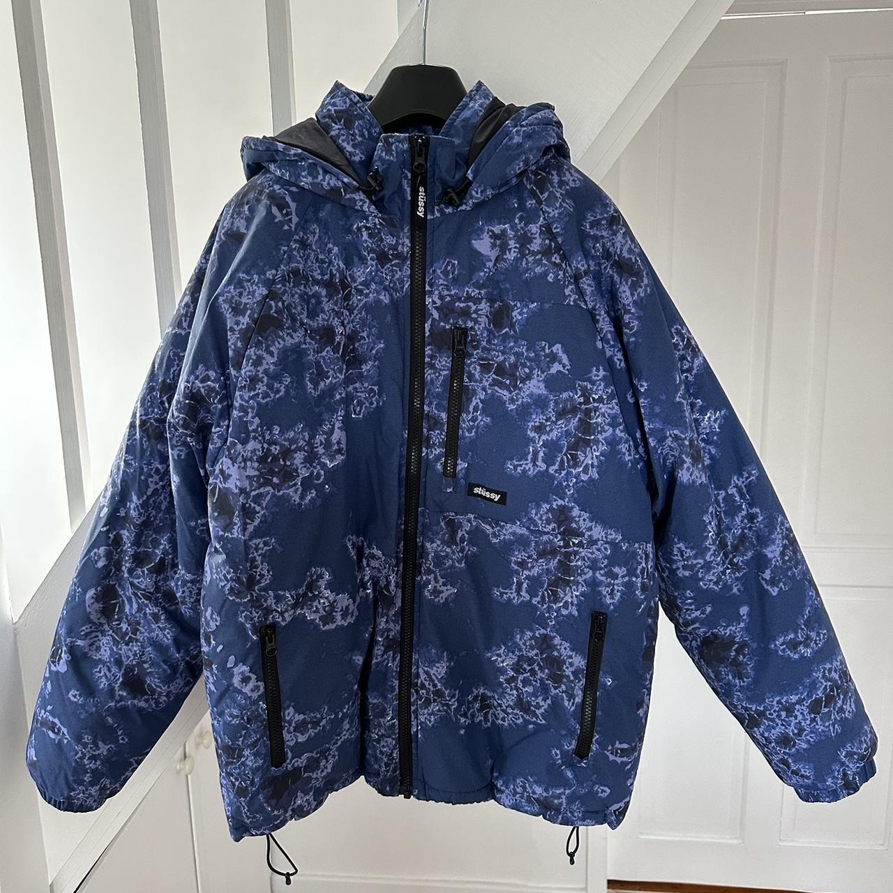Stussy Insulated Jacket - Indigo/Navy Men’s... - Depop