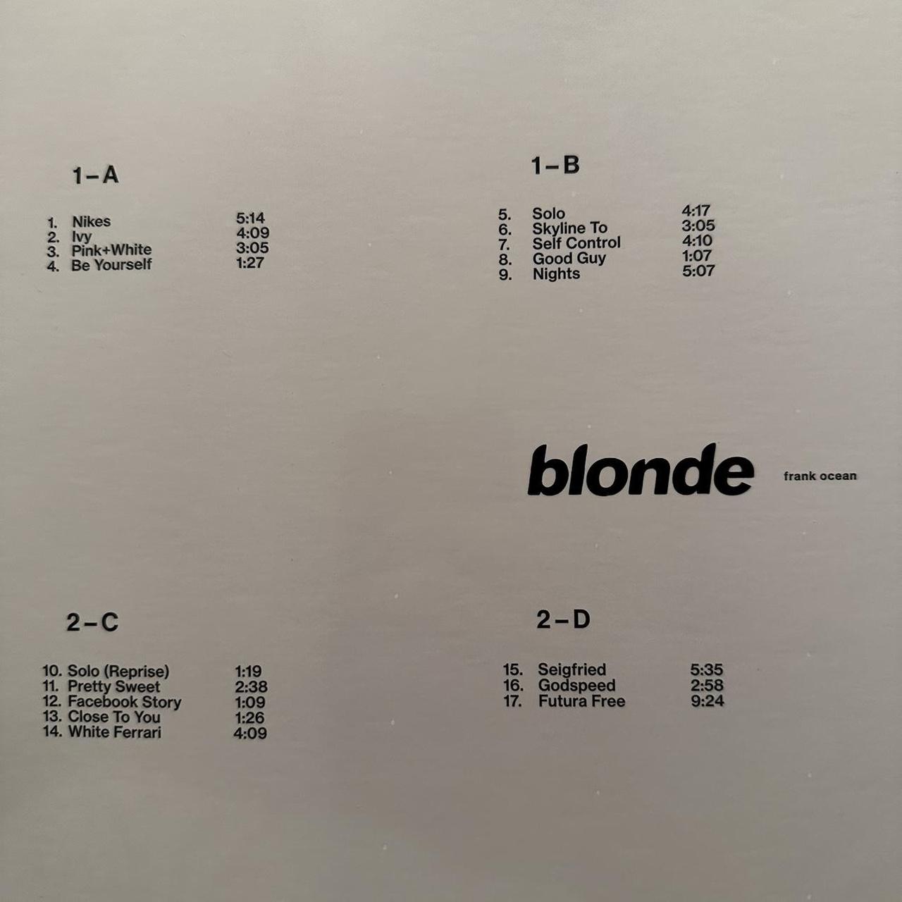 frank ocean official blonde vinyl record 2022... - Depop