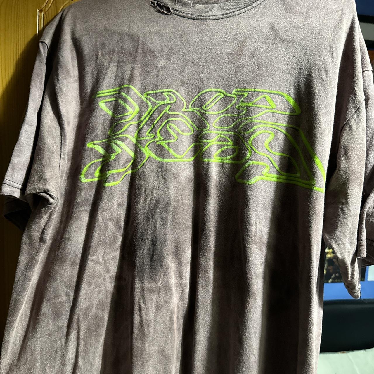 Drop dead Drop dead green logo tie die shirt ,... - Depop