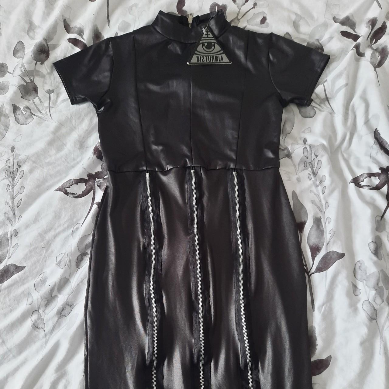 [Open to offers!] Black stretch zip Disturbia pencil... - Depop