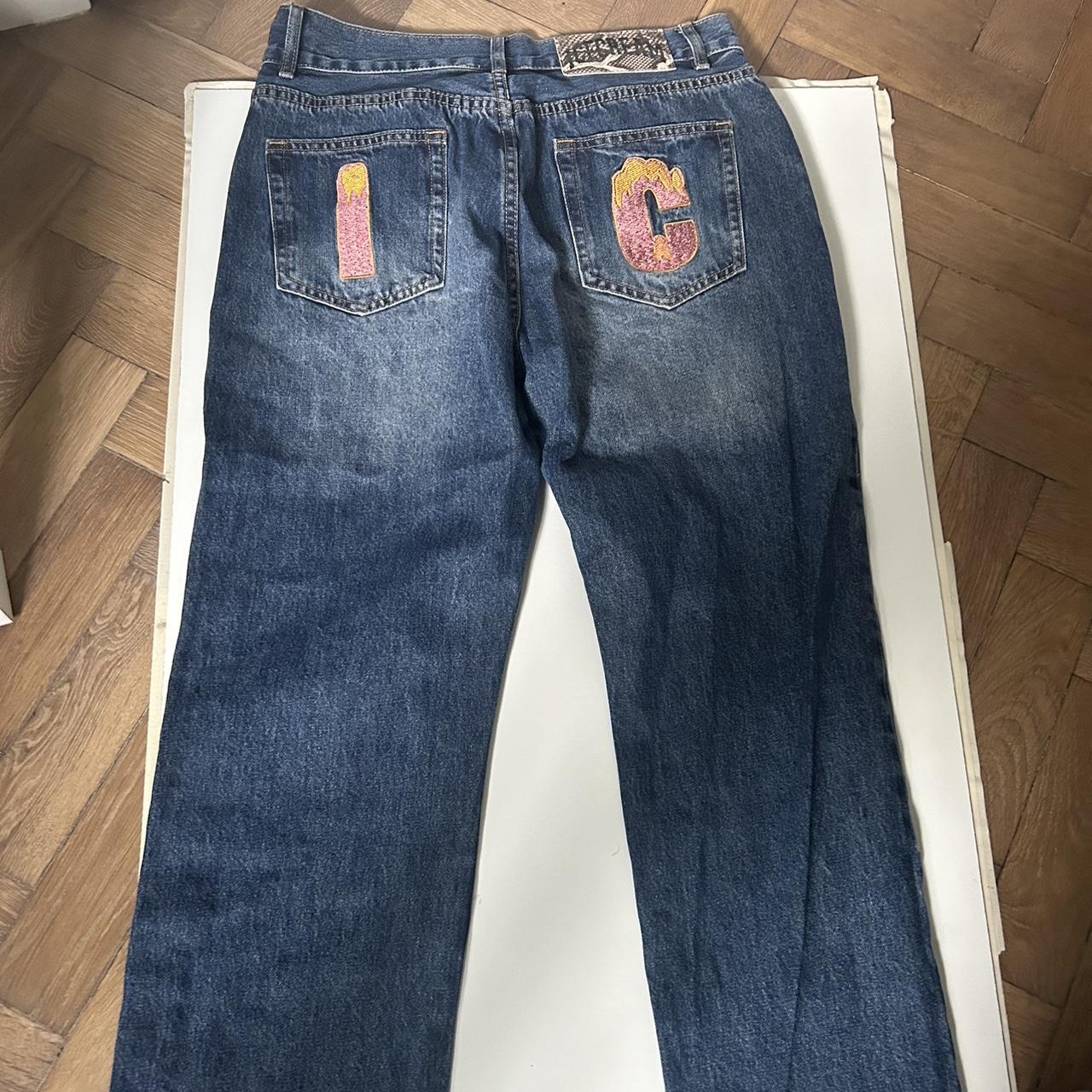 bbc ice cream jeans size 32 worn once in great... - Depop
