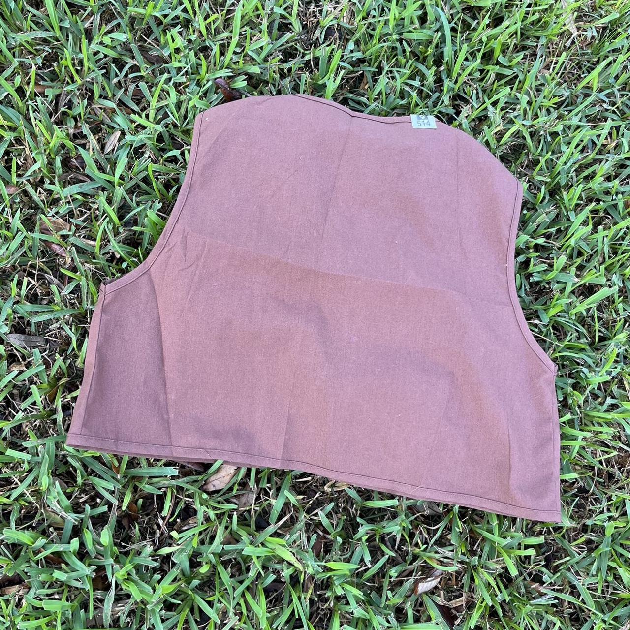 Deadstock Girl Scout Brown Vest With Patches Size... - Depop