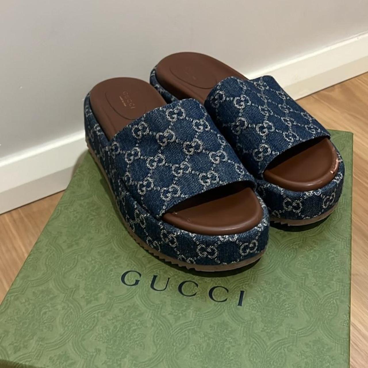 Gucci Platform Slides - size EU40 Comes with box,... - Depop