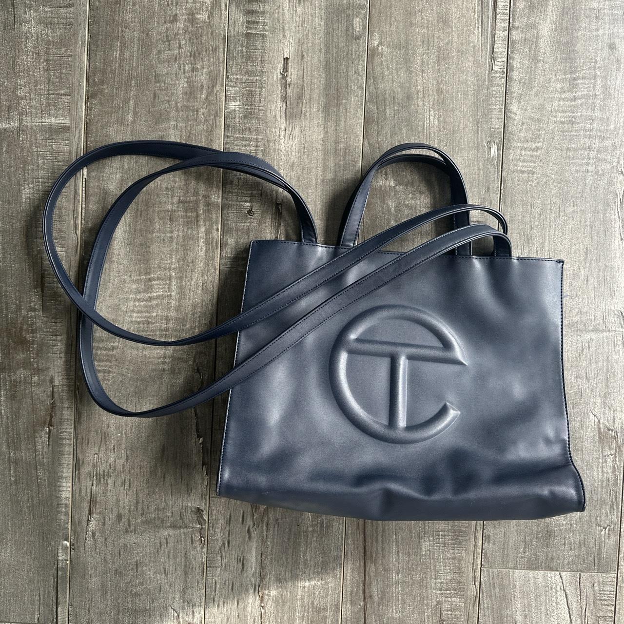 Navy Medium Telfar Bag— Gently used- excellent... - Depop
