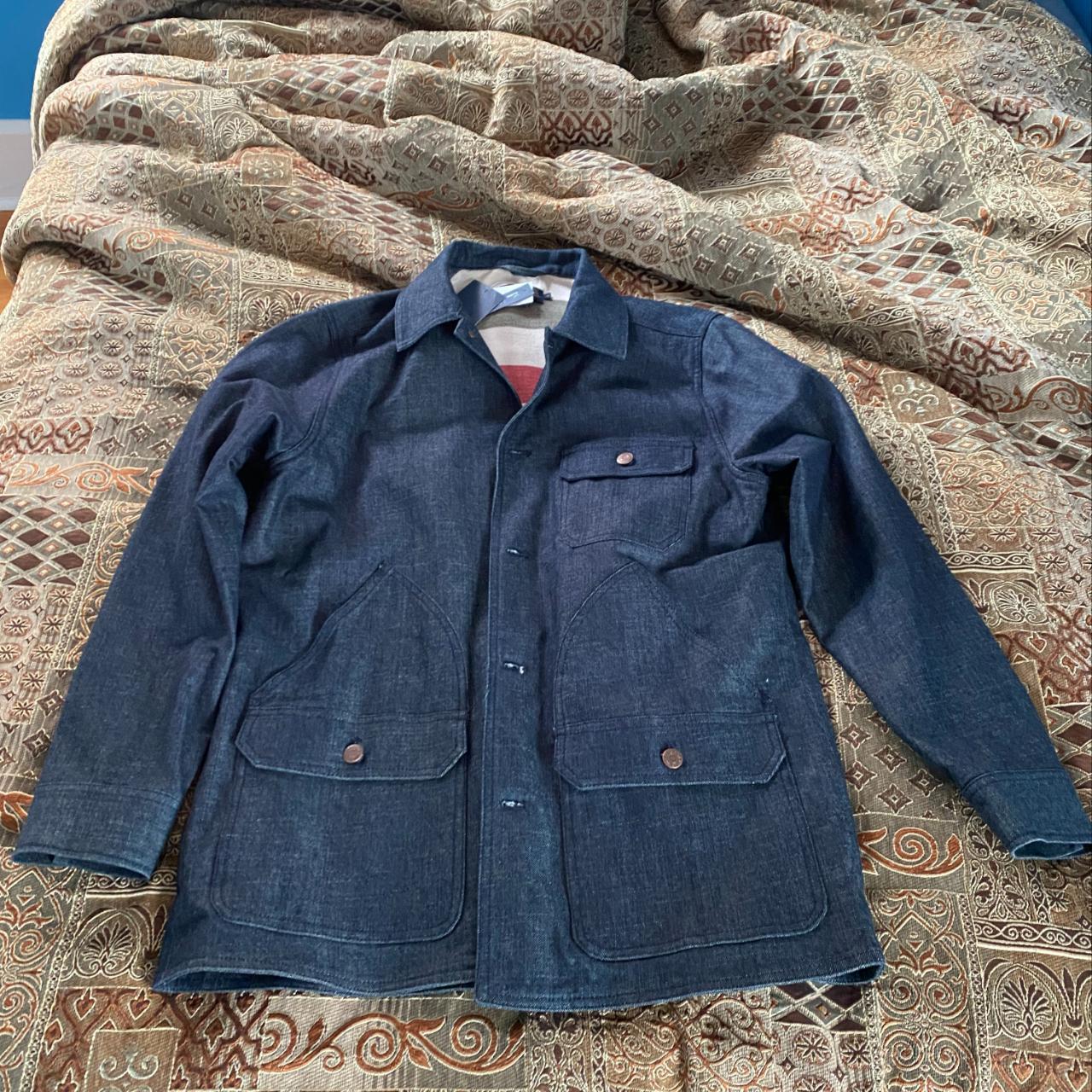 Pendleton Denim Chore Jacket NWT Never Worn Size Large - Depop