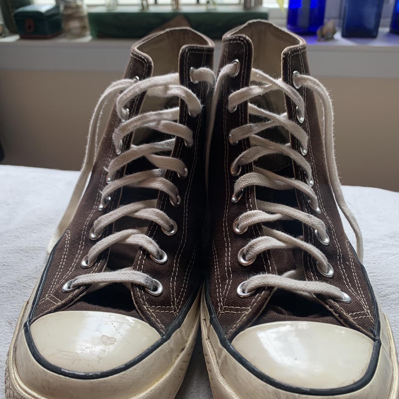 Chuck 70 brown converse *slight wear *brown with... - Depop