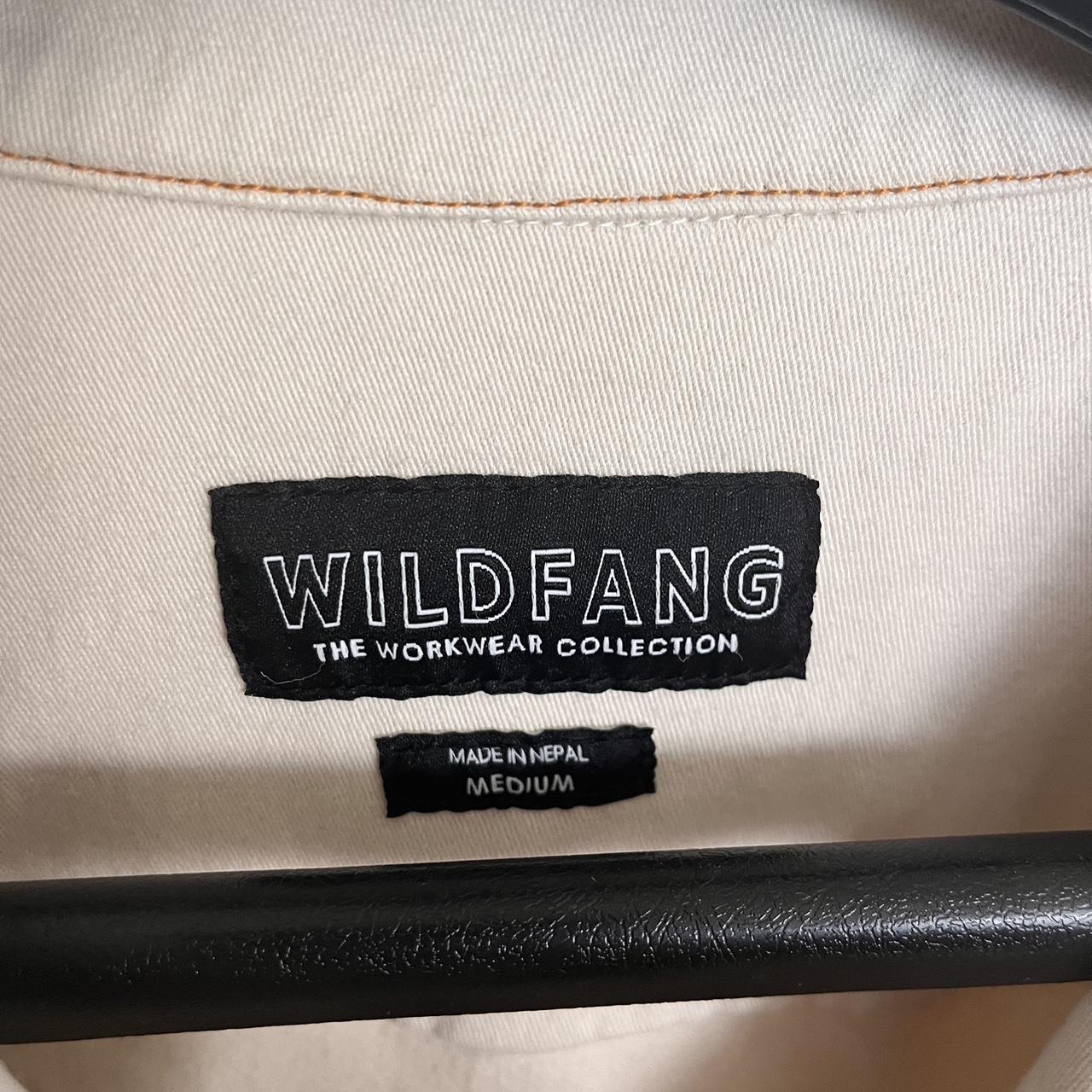 Wildfang white short sleeve jumpsuit. Size M. Good... - Depop