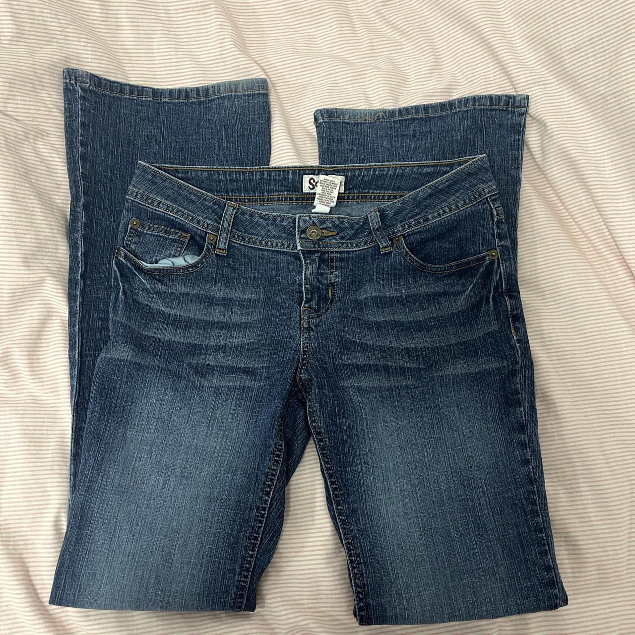 Vintage Low rise Flare jeans Too long for me so I... | Depop