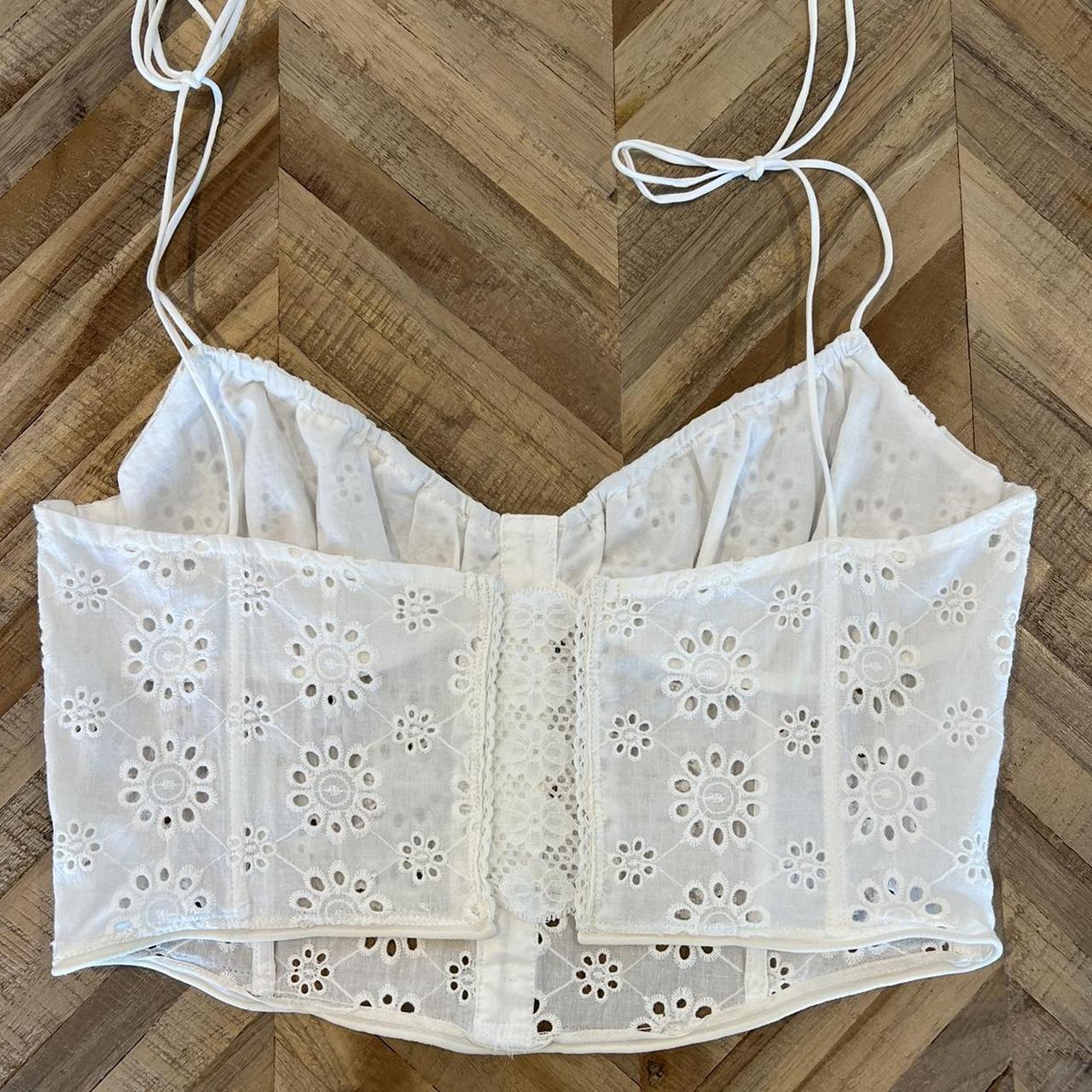 HANDMADE CROP TOP Super cute lace Slightly stretchy... - Depop