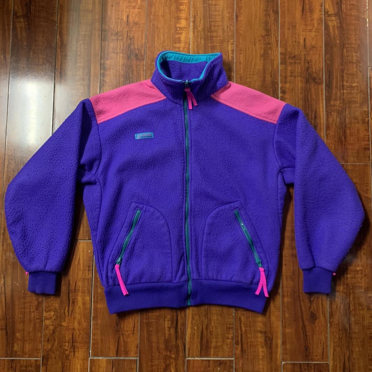 Vintage 90s Columbia Fleece Jacket Size L Perfect... - Depop