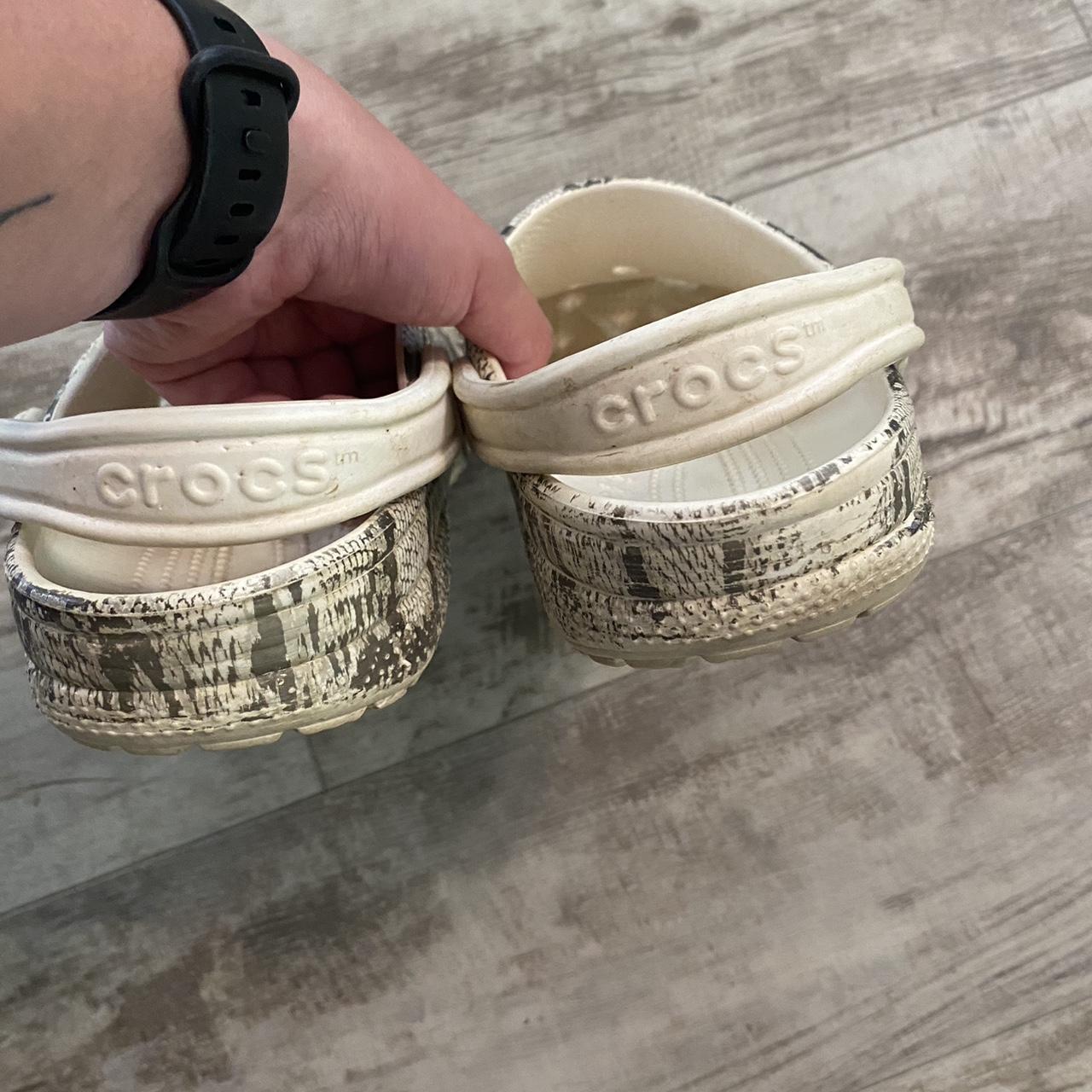 Crocs Classic Snake print clogs men’s size 8 womens... - Depop