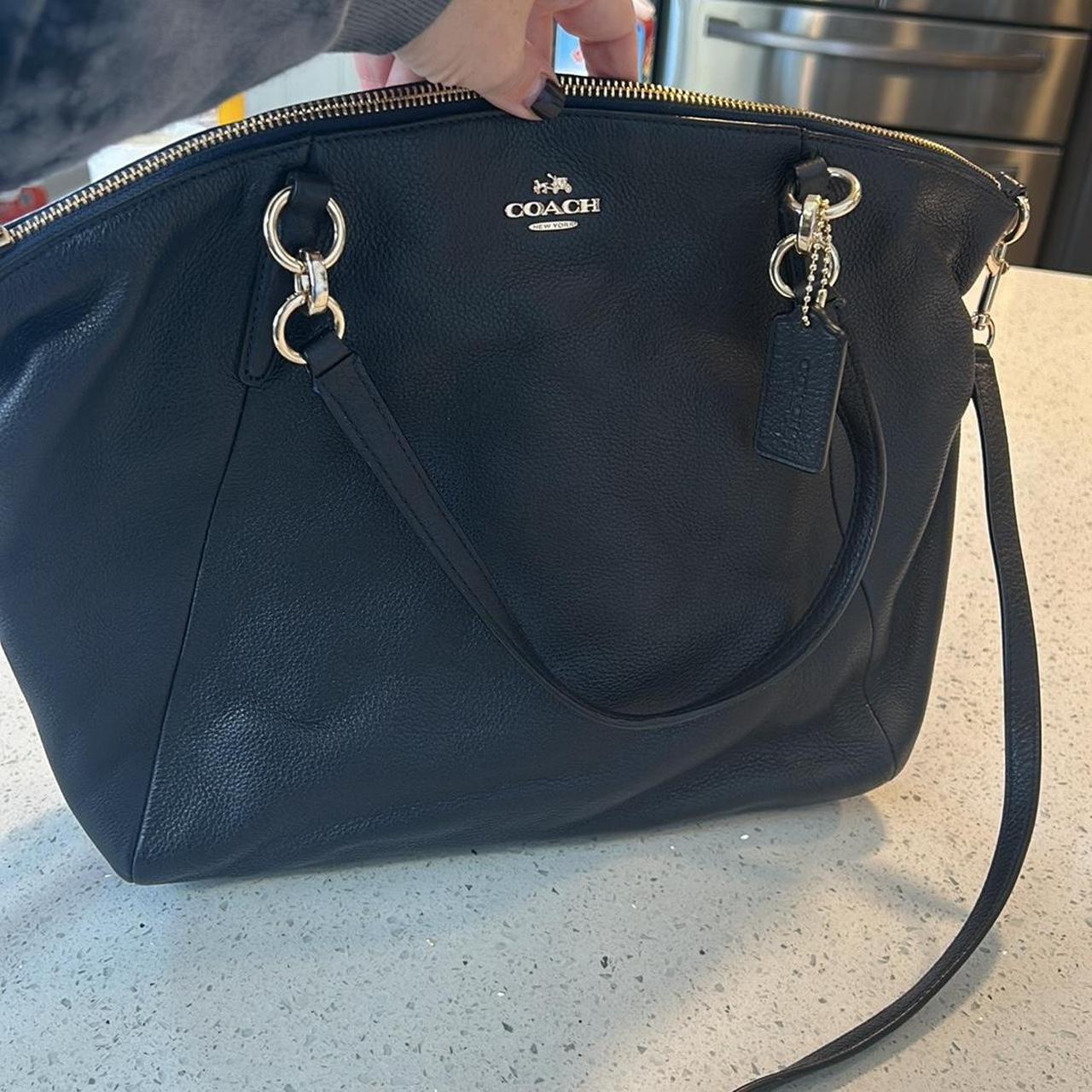 Navy blue, coach, tote, bag. Like new condition.... | Depop
