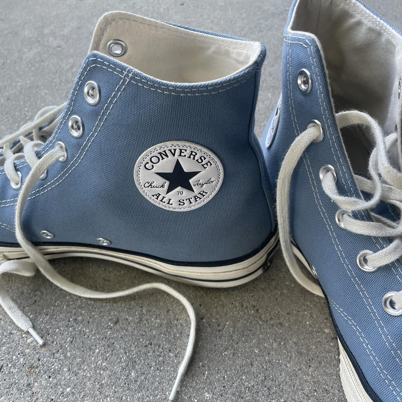 converse chuck 70 deep waters, barely worn with a... - Depop
