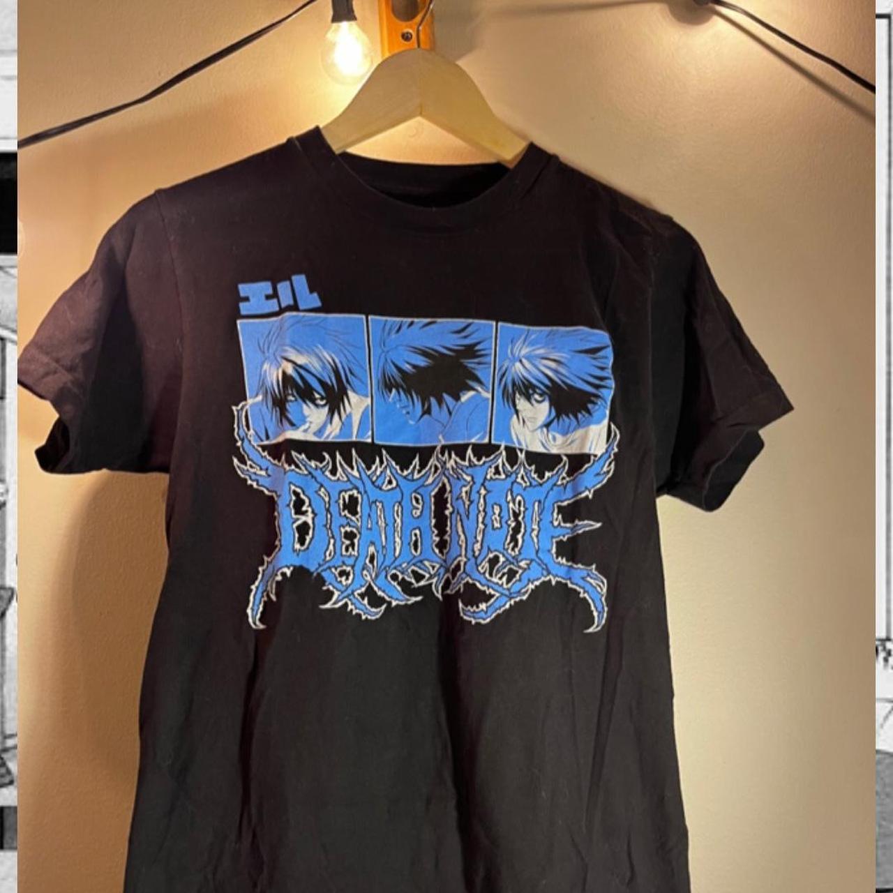hot topic, death note “metal print” t-shirt 🤘🏻 worn.... - Depop