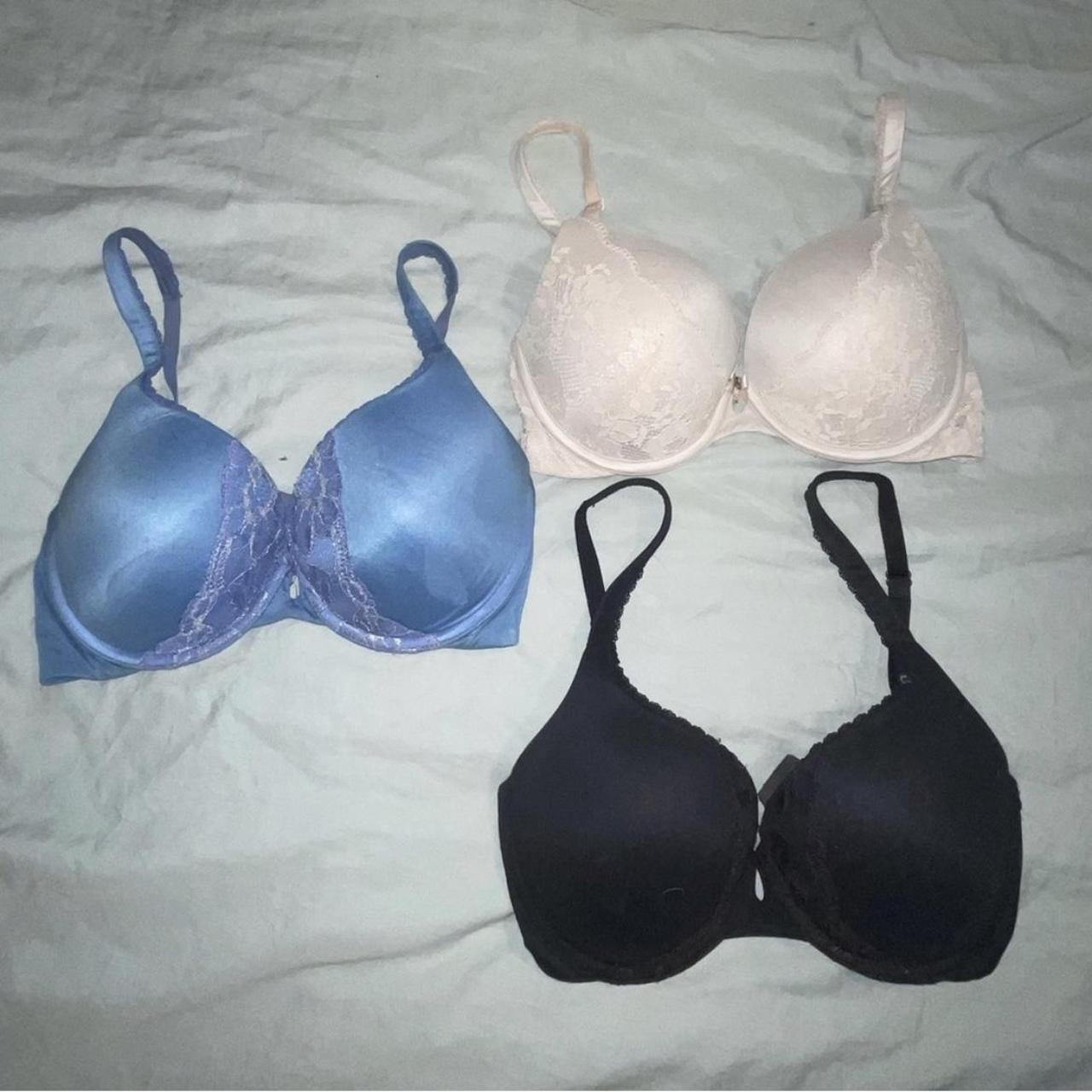 Set of 3 VS bras Size 32 DD In great condition!!... - Depop