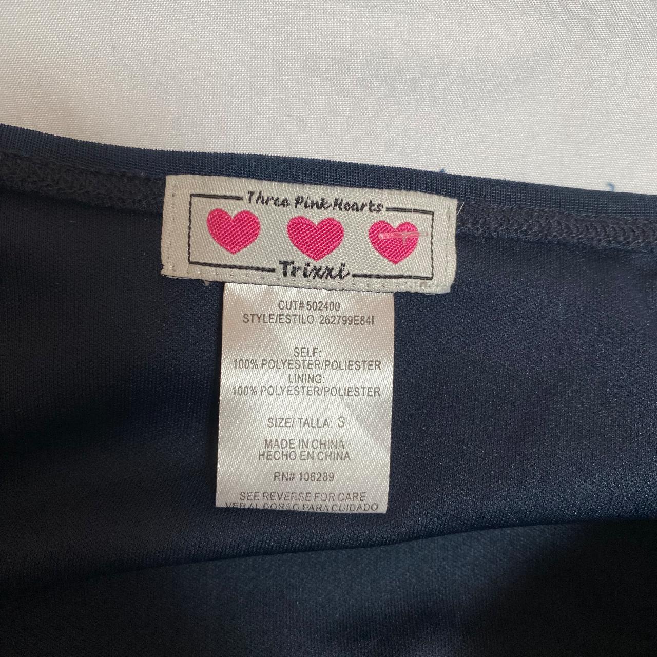 Vintage Trixxi Women's Navy Dress. Size... - Depop