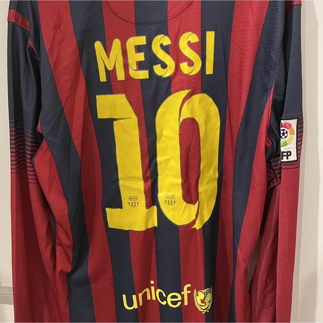 FC Barcelona Messi Long Sleeve Jersey 2013/2014.... - Depop