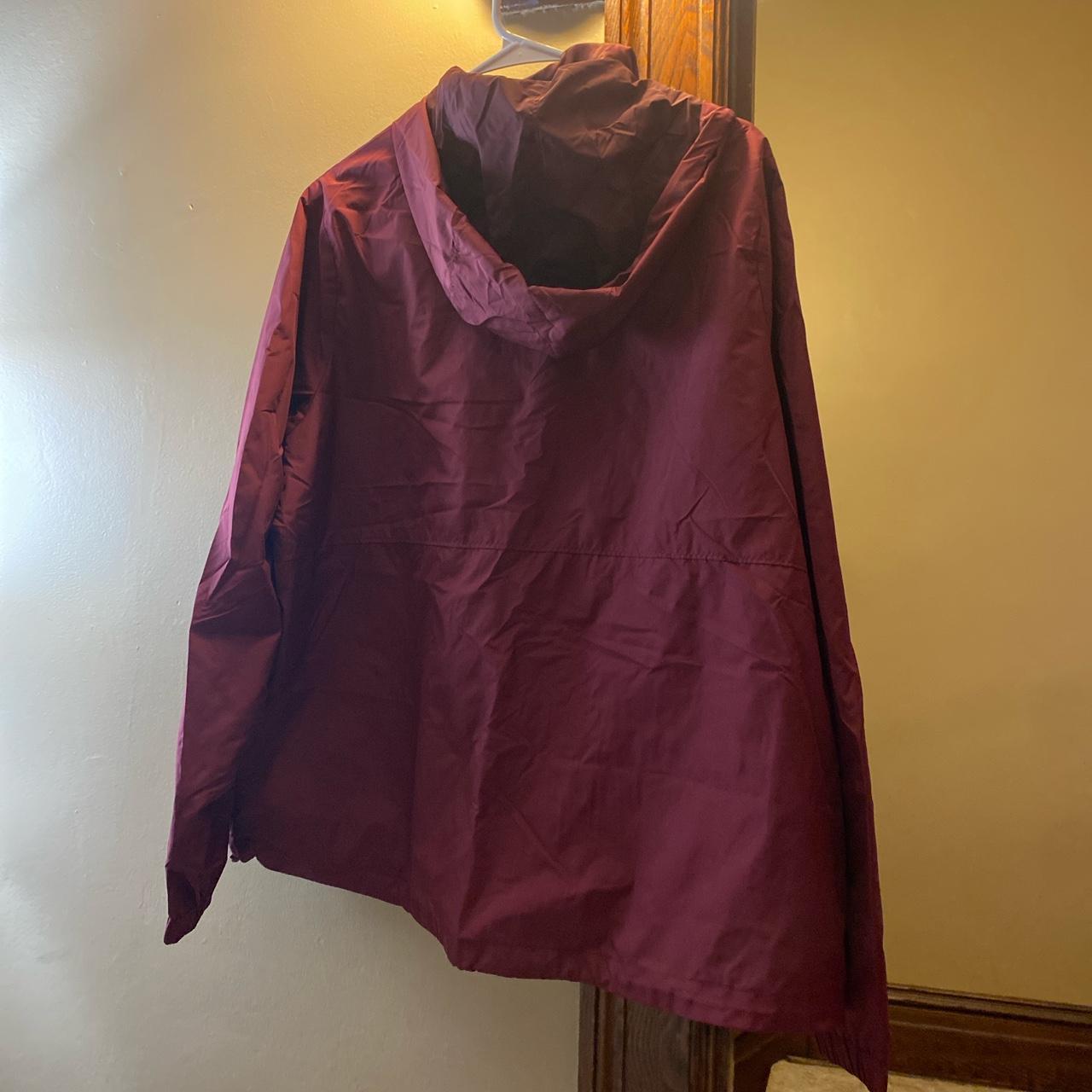 maroon windbreaker size xxl worn once, available in... - Depop