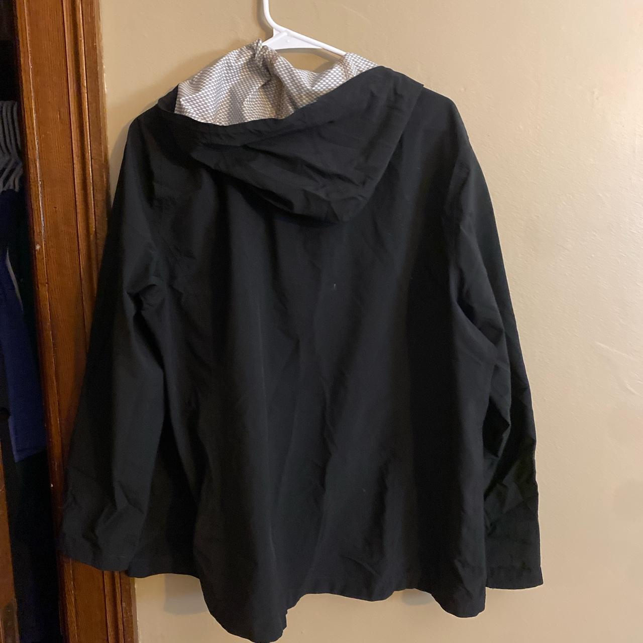 black rain jacket free country size xxl - Depop