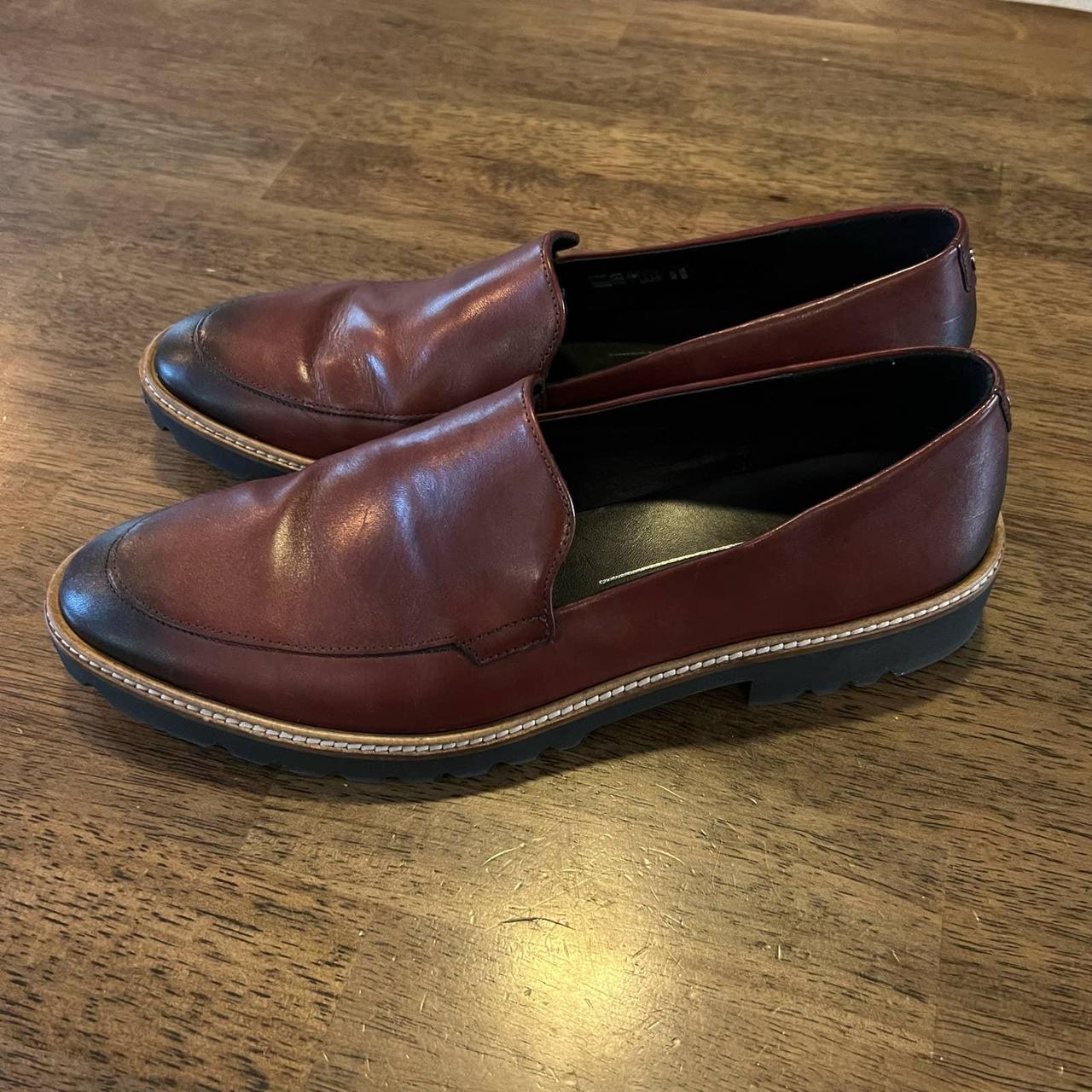 ECCO Women's Red Loafers | Depop