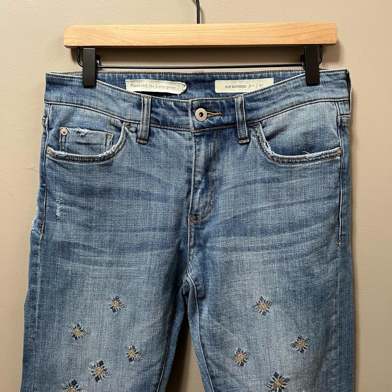 Pilcro women’s slim boyfriend jeans size 27 In great... - Depop
