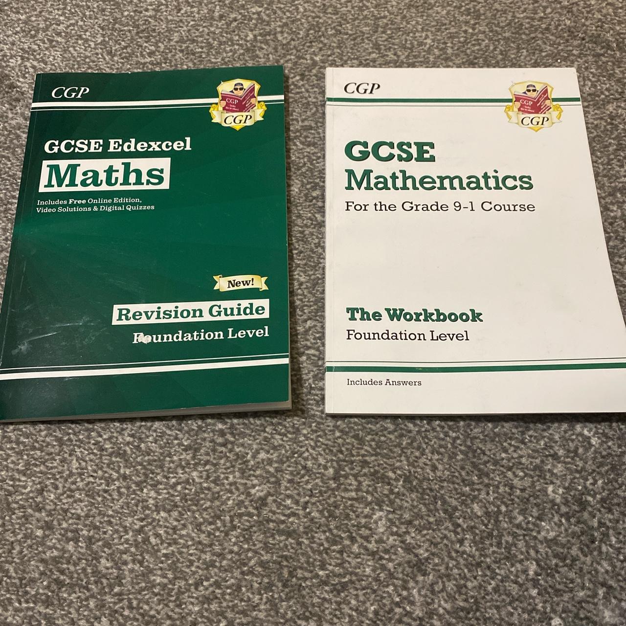 GSCE MATHS WORKBOOK AND ANSWERBOOK - first couple of... - Depop