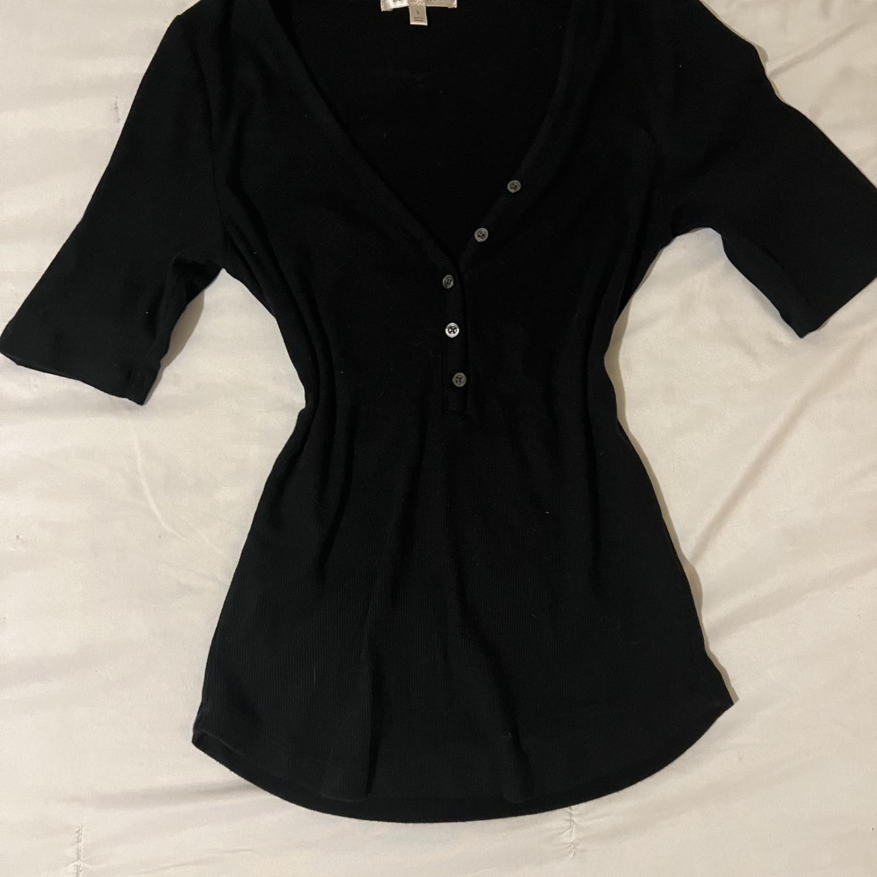 super cute downtown girl size small button up shirt... - Depop